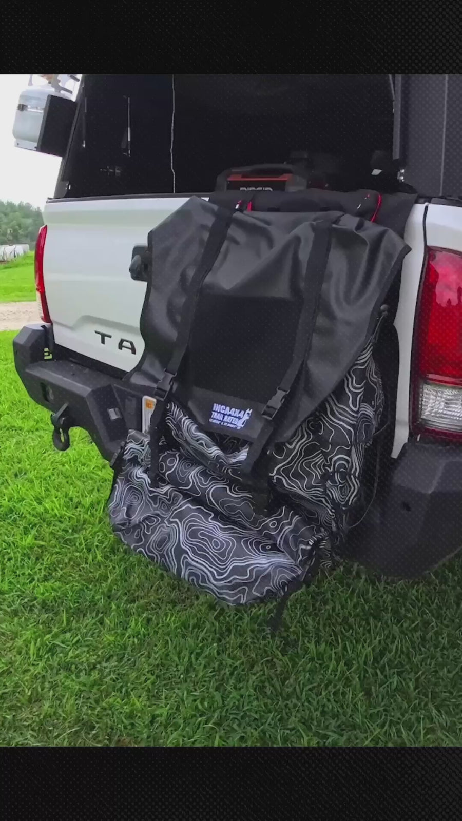 Gen 4 Overland spare tire tailgate bag | 3 compartments | No fading ...